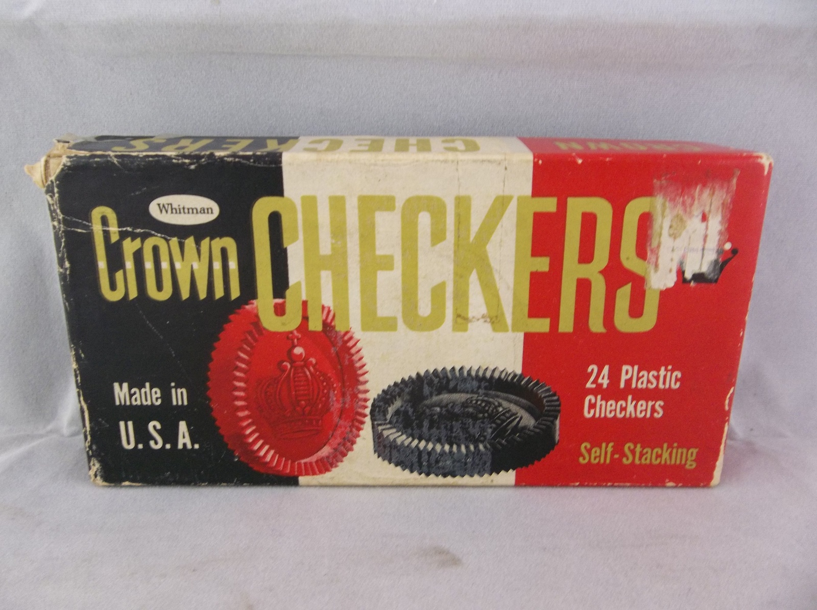 Vintage 1960 Whitman Stacking Plastic Crown Checkers + Combination Game ...