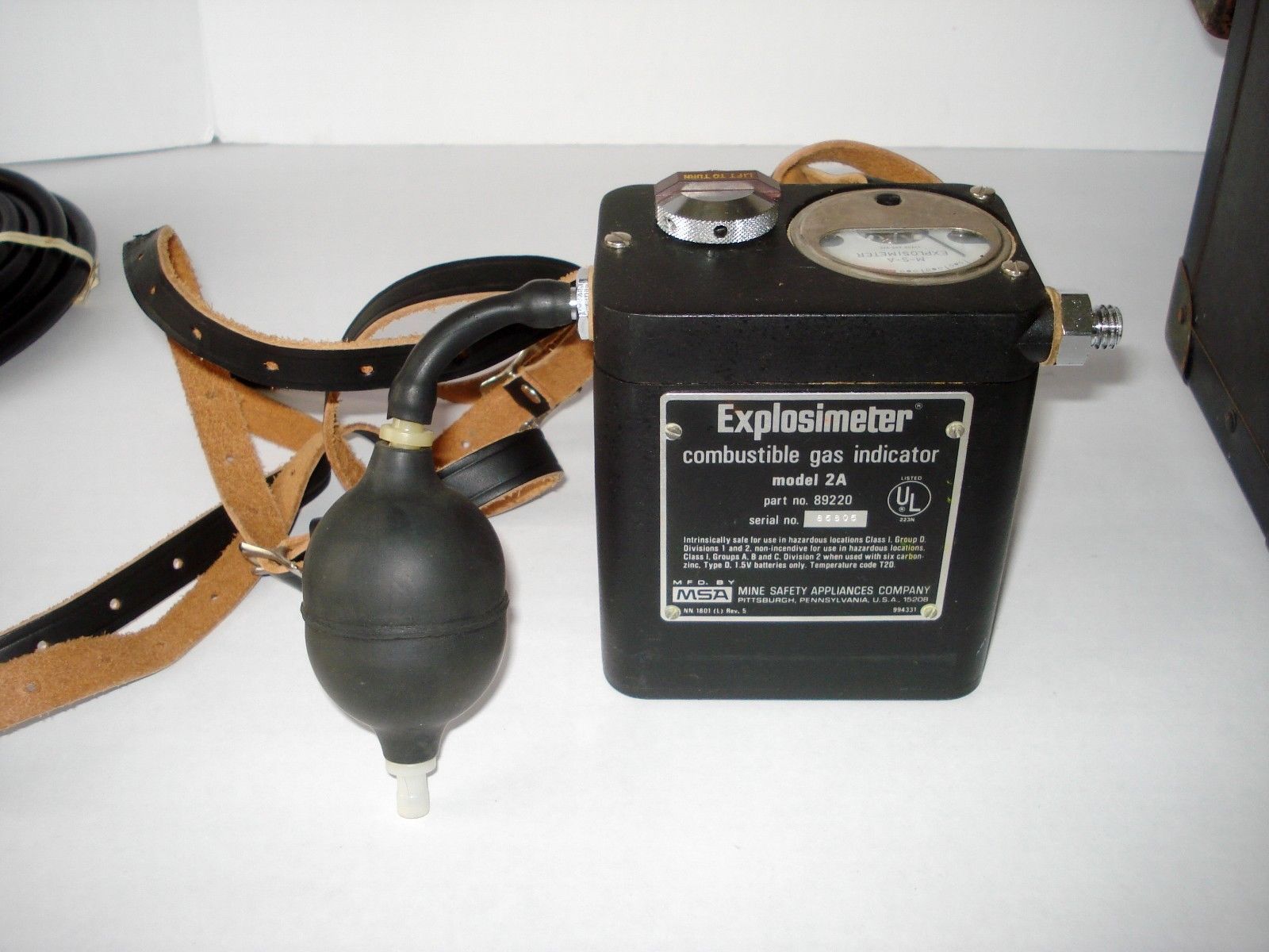 MSA Explosimeter 2A Combustible Gas Tester Measure Monitor Detector ...