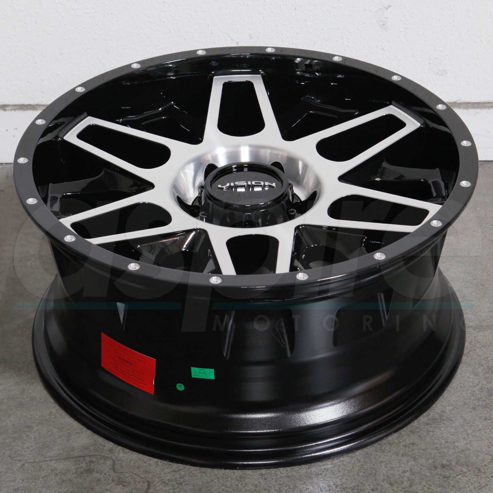 20x12 Vision 388 Shadow 8x170 -51 Black Machined Wheels Rims Set(4 ...