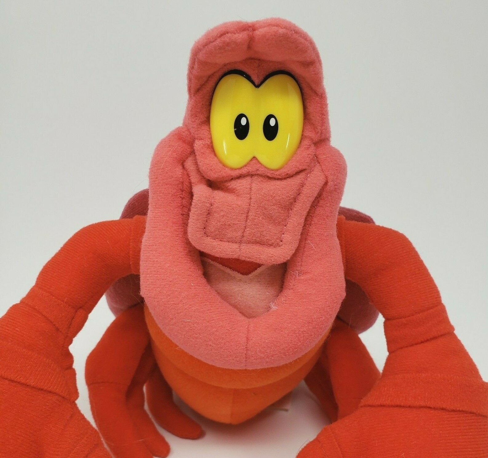 9" VINTAGE DISNEY LITTLE MERMAID RED SEBASTIAN MATTEL STUFFED ANIMAL ...