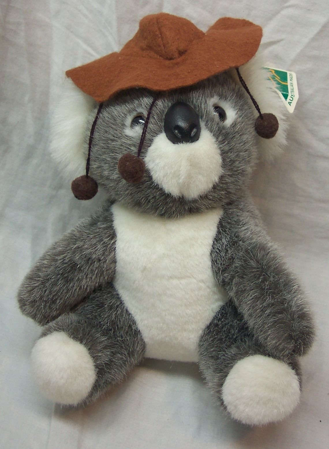 Australia AUSSIE Souvenirs KOALA BEAR W/ HAT 9" Plush STUFFED ANIMAL ...