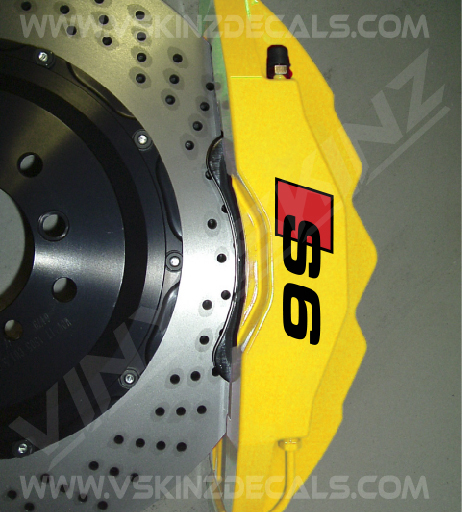 Audi S6 Logo Premium Cast Brake Caliper Decals Kit Stickers Quattro S ...
