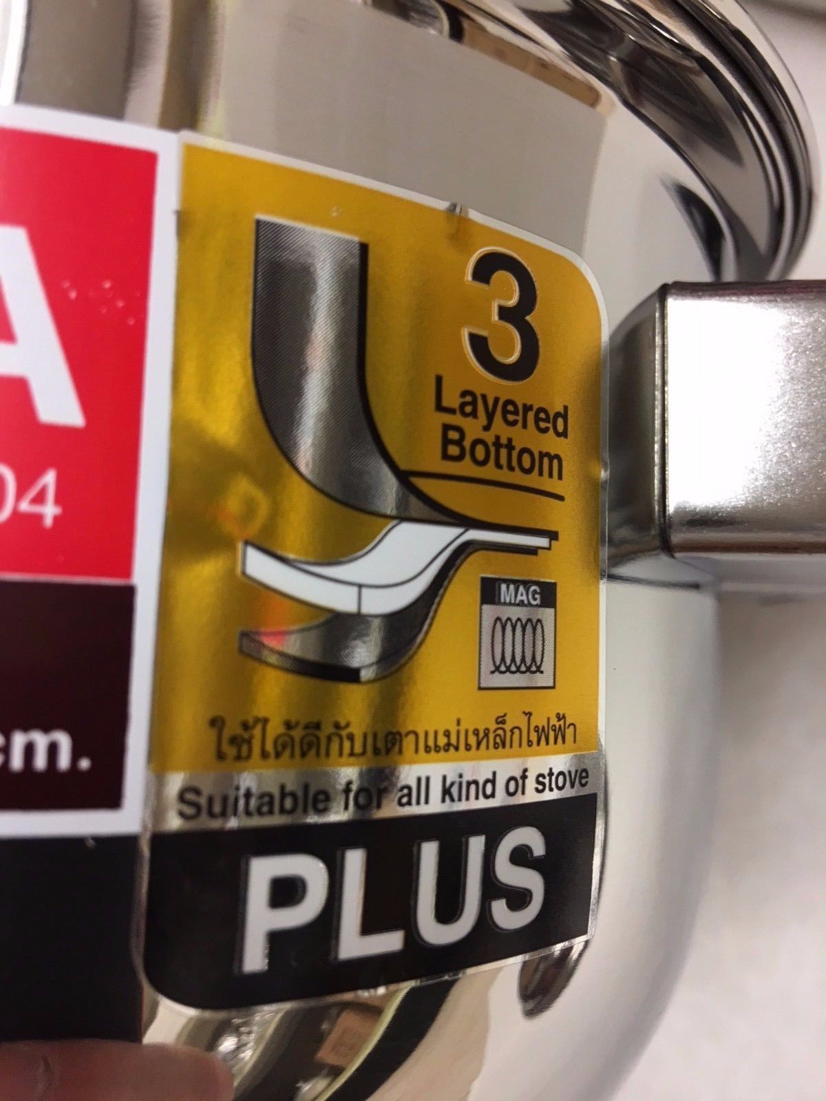 10Pcs/Set Zebra Stainless Steel Pot with Lid 3 Layered Bottom 16- 24 CM ...