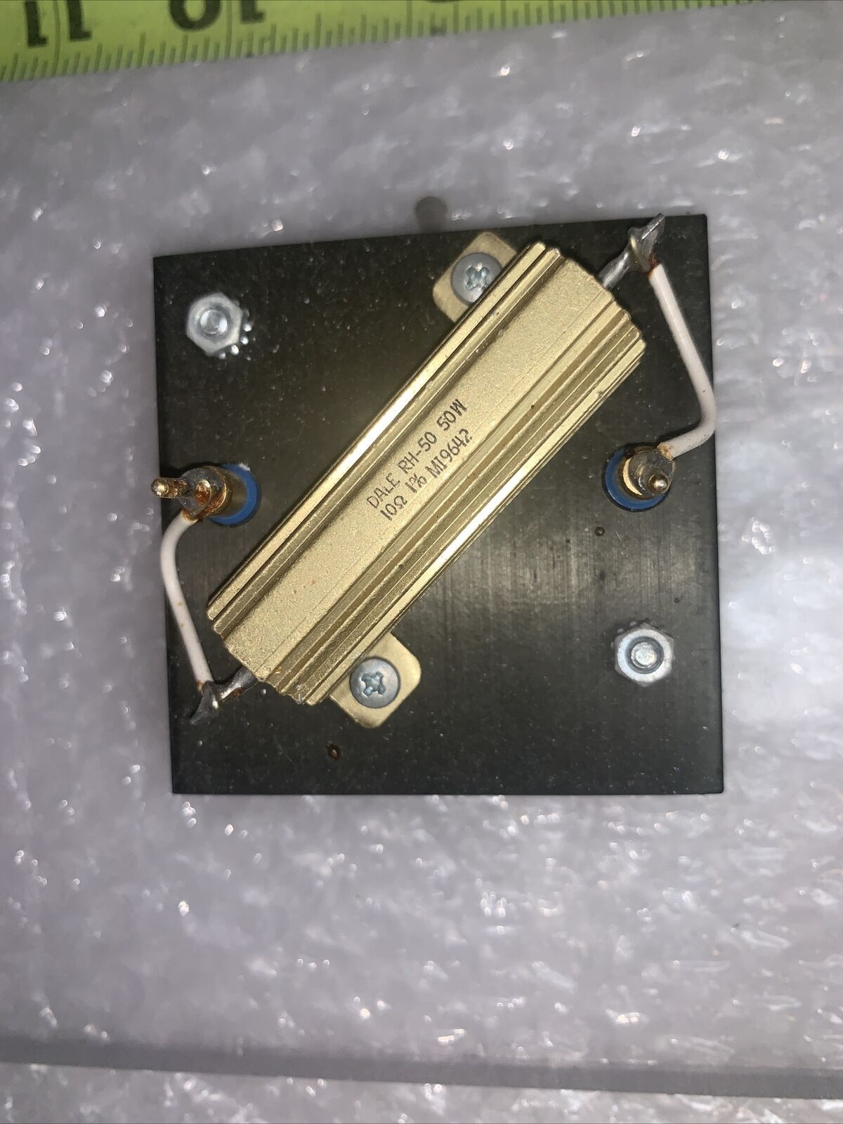 Dale RH-50 Resistor Test Stand - 6"x 6" Plexiglass with 50W 10 ohm 1% ...