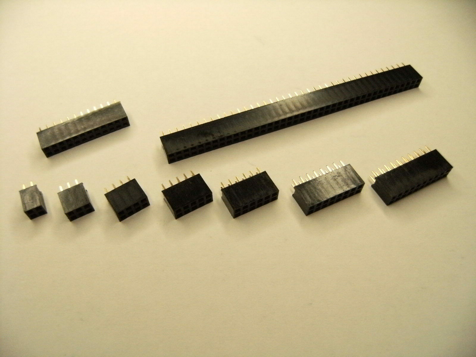 5x Pack Lot DIP 2.54mm Pitch Double Row Pins Female Jacks Socket ...