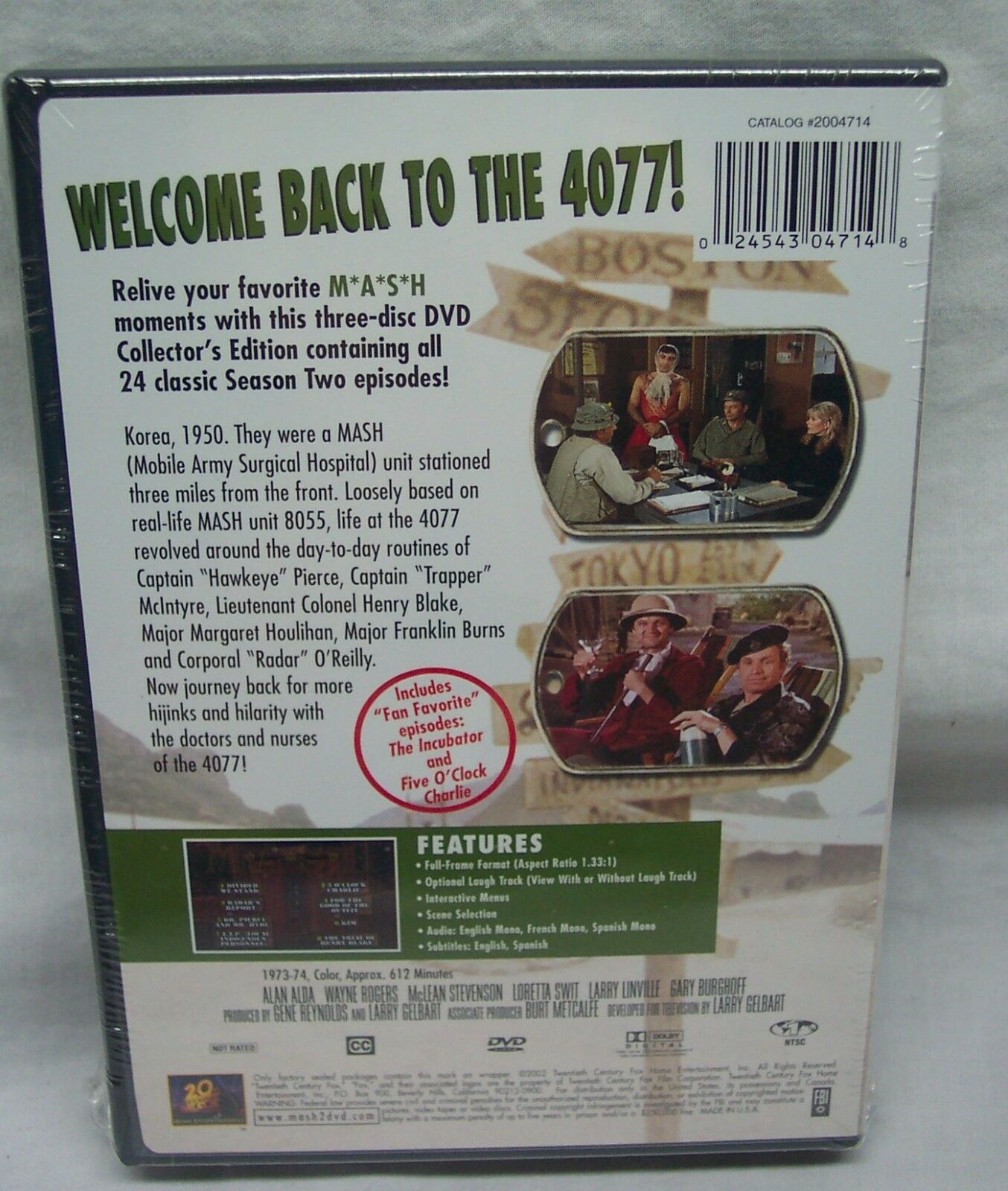 MASH The Complete Second 2nd Season DVD 3-Disc Set M.A.S.H. BRAND NEW ...