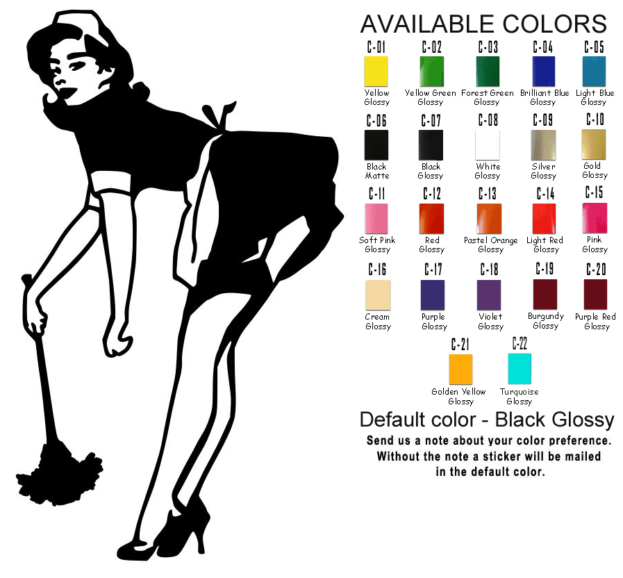 Pin Up Girls Decal Sticker Car Window Wall Laptop Glamour Models ...