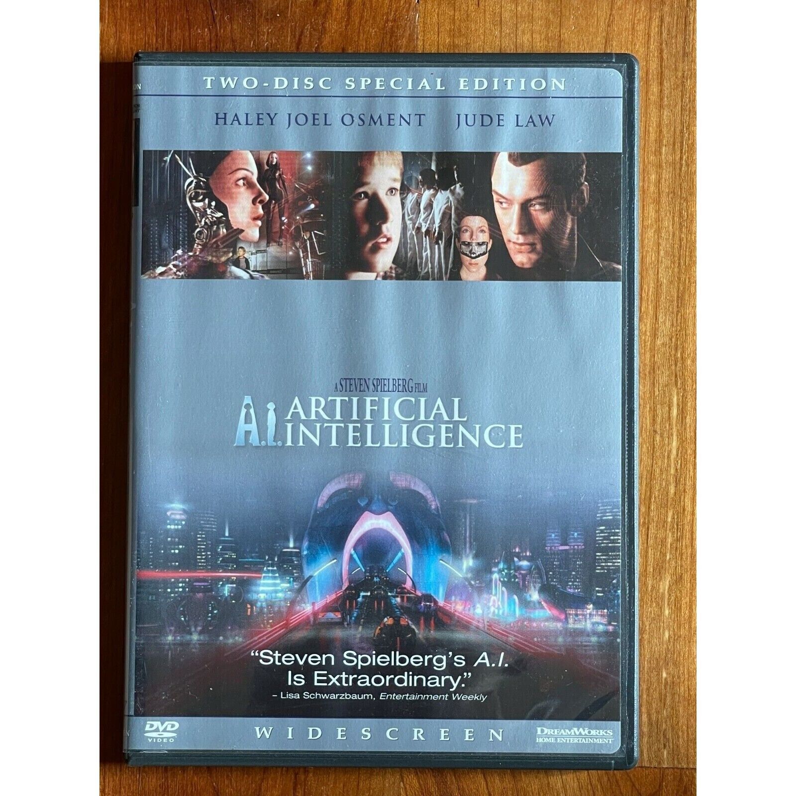 A.I. Artificial Intelligence (DVD, 2002, 2-Disc Set, Widescreen) Movie ...