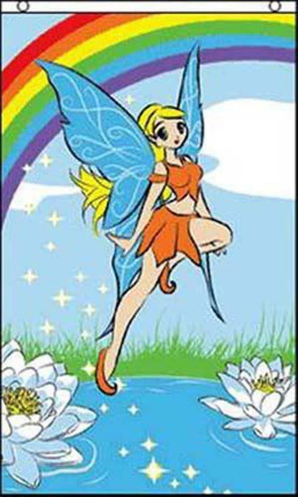 RAINBOW FAIRY FANTASY 3 X 5 FLAG 3x5 sign FLAGS FL421 outdoor FAIRIES ...