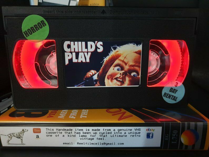 Retro VHS Lamp,Child's Play Chucky,Night Light!Amazing Gift Idea For a ...