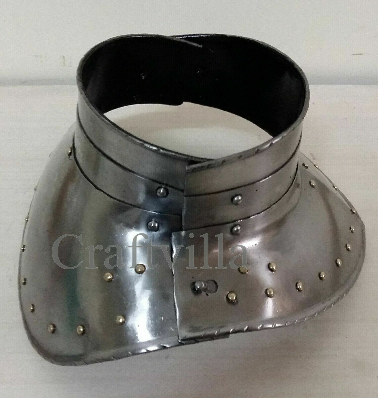 Medieval Gorget Armor Knight Larp Wearable Gorget Made From 18 Ga Metal ...