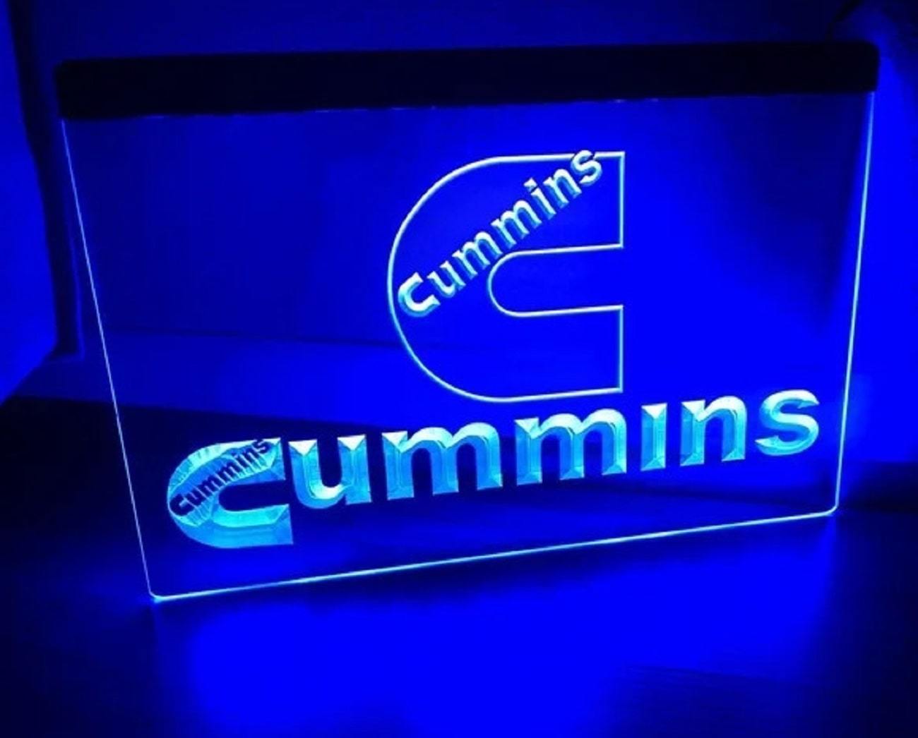 Cummins Logo Illuminated Led Neon Sign Hang Wall Home Decor, Office ...