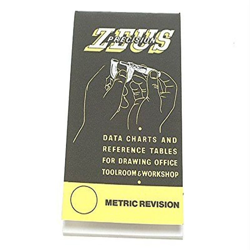 Zeus precision data charts and reference tables for drawing office ...