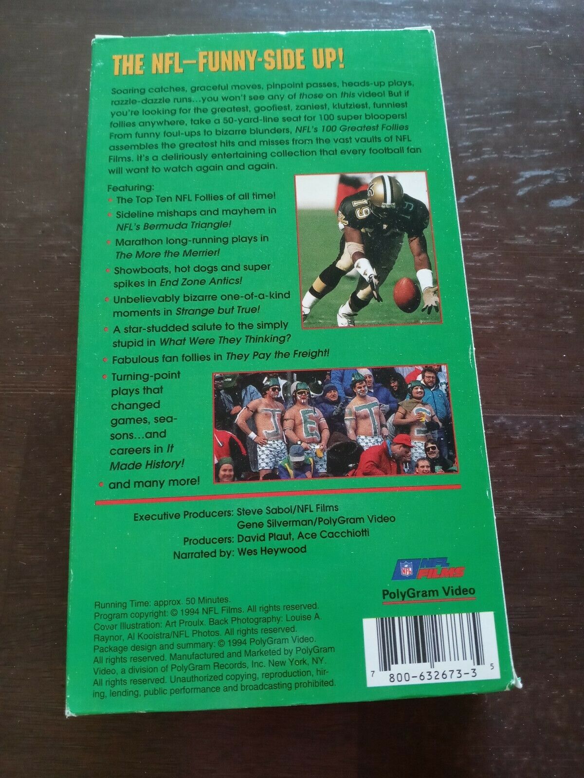 100 Greatest Follies VHS VCR Video Tape Movie Used Sports NFL Football ...