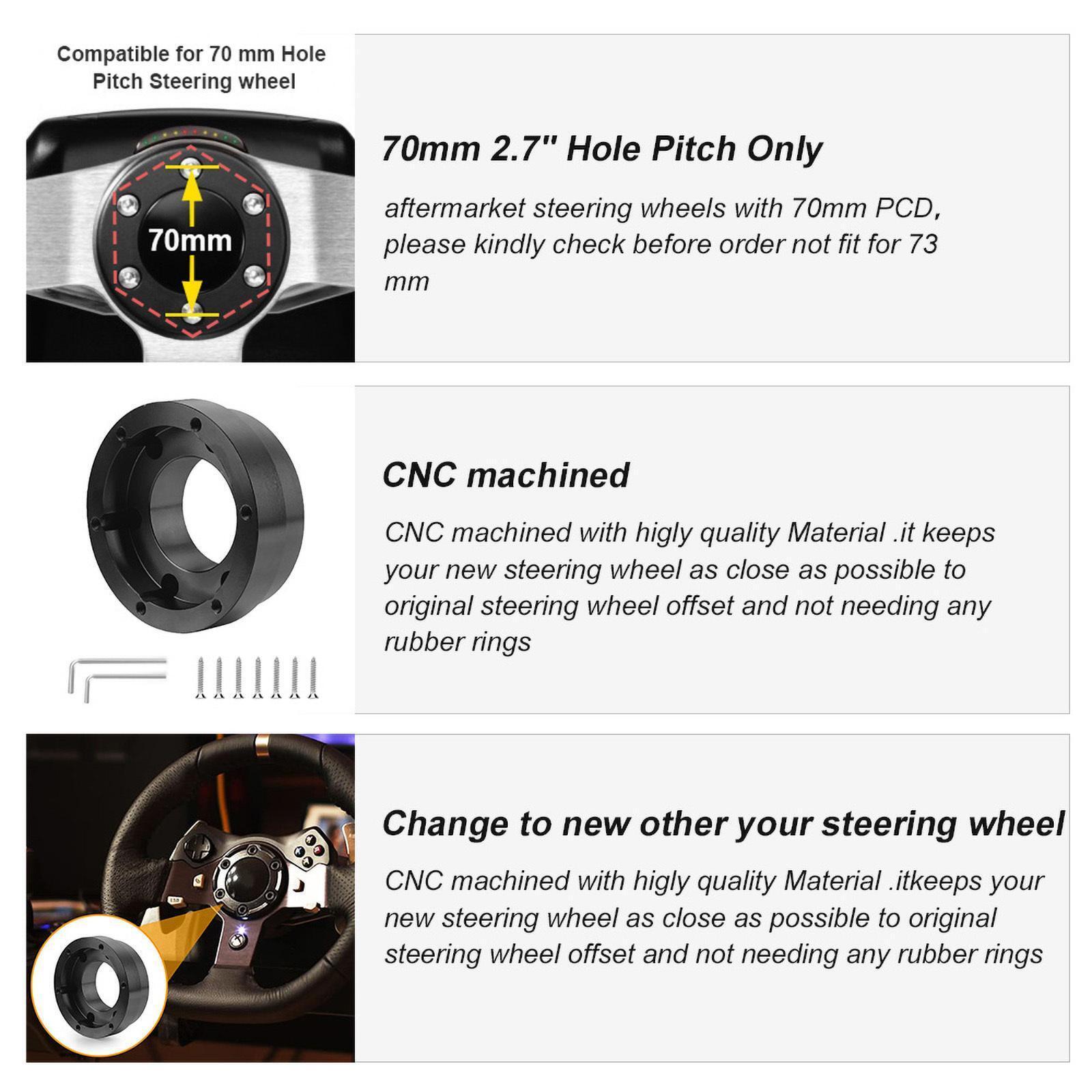 For Logitech G29 G920 G923 70mm Adapter and 50 similar items