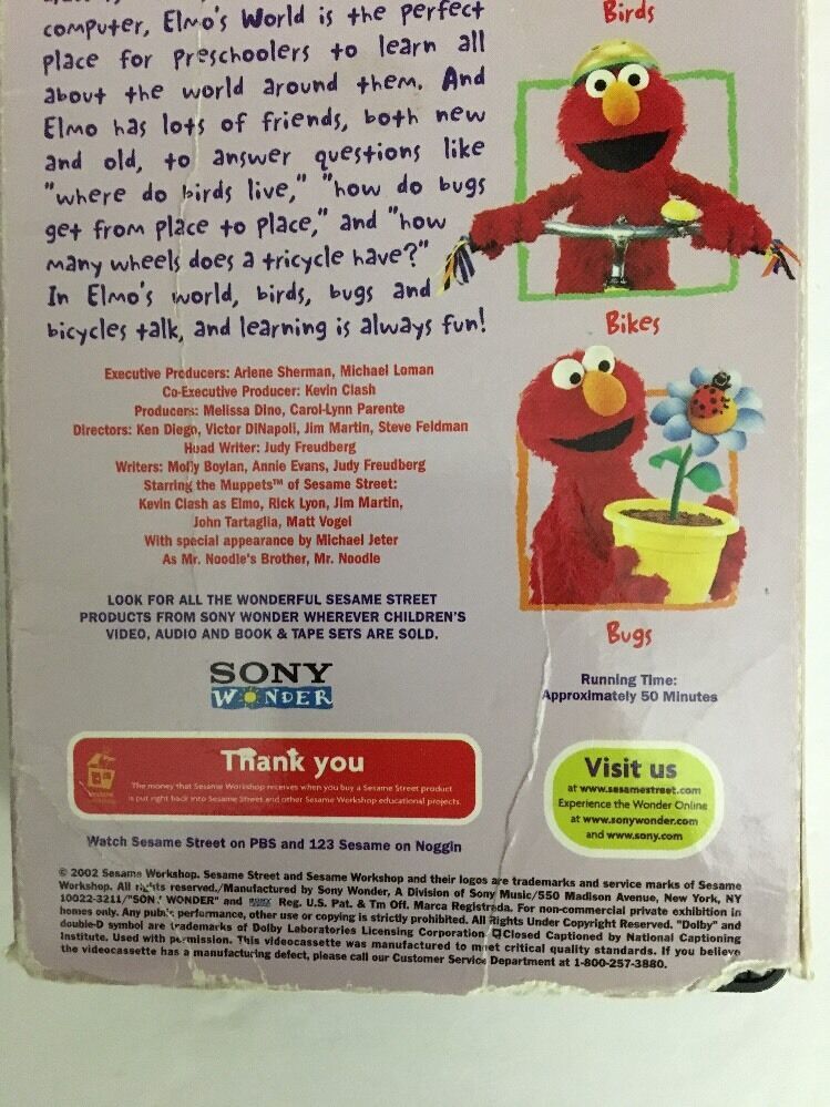Elmos World-Springtime Fun(VHS,2002) Sesame and similar items
