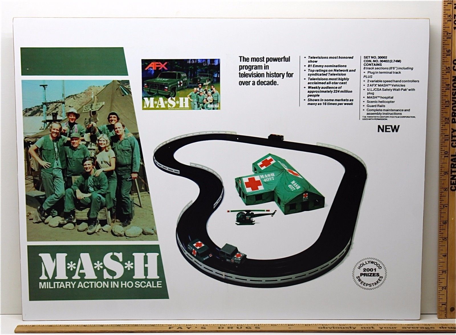 1983 Aurora AFX HO Slot Car Art Work Mans Room M*A*S*H* SET Framed ...