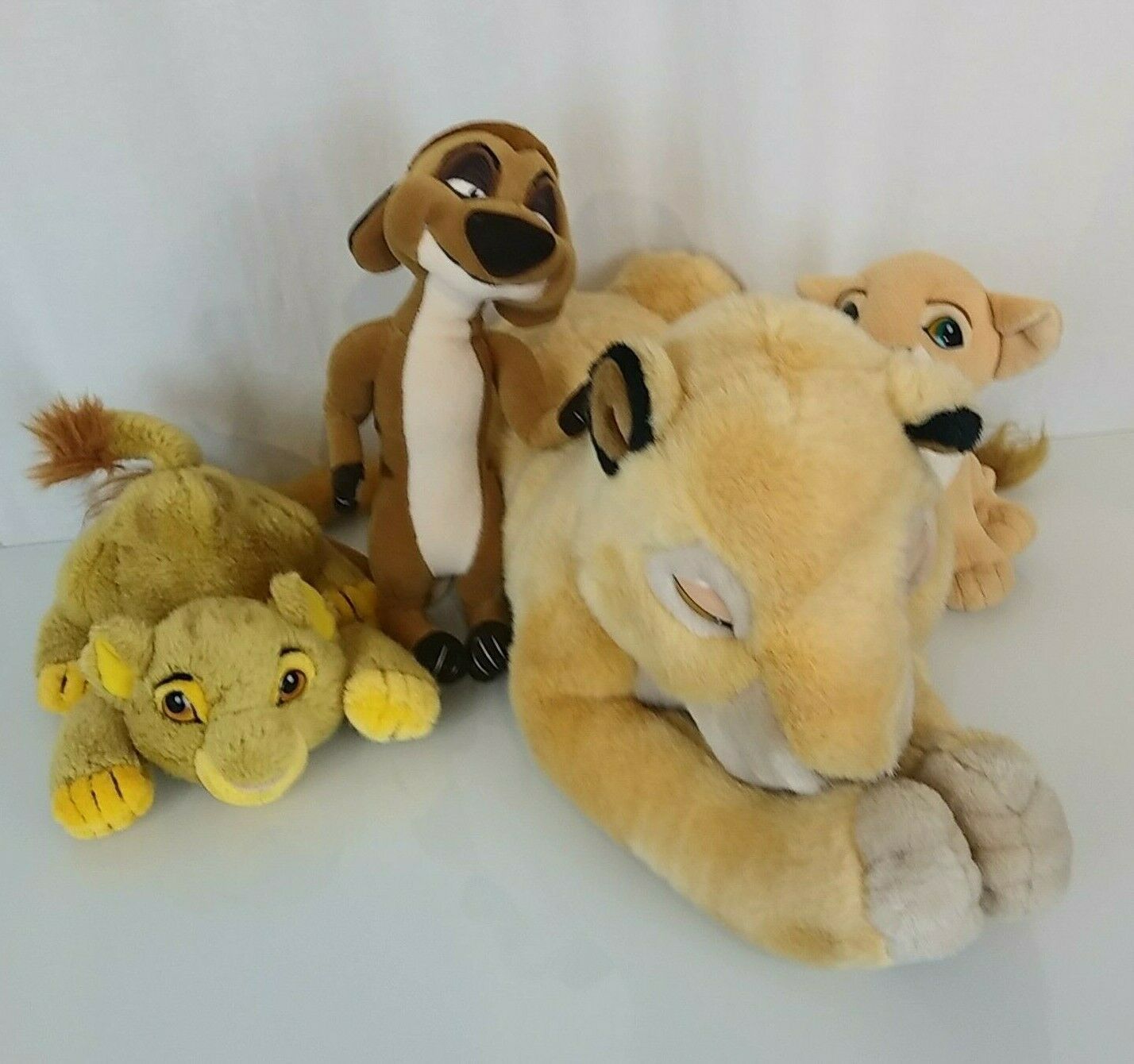 The Lion King Set Stuffed Plush Large Sarabi Baby Simba Baby Nala Timon ...