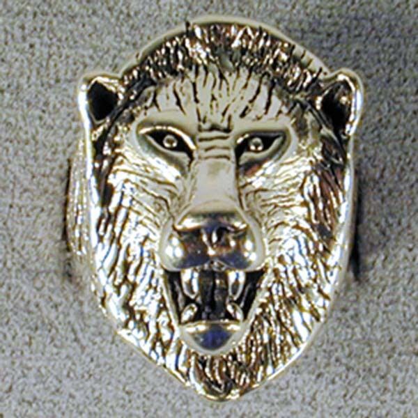 2 WEREWOLF BIKER RINGS BR11 choppers motorcycle ring wolf novelty ...