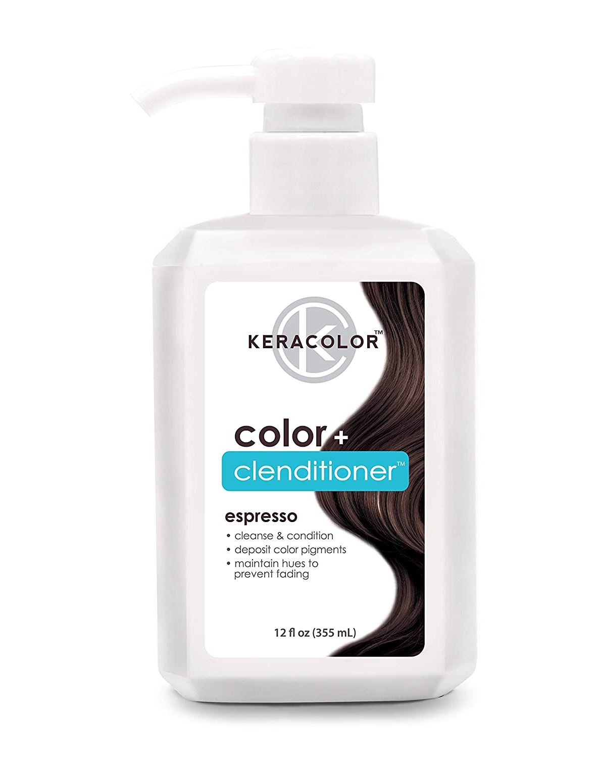 KeraColor Color Clenditioner - Expresso, 12 ounce- Keracolor