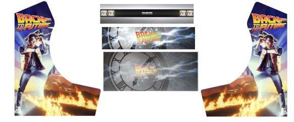 Back to the Future Bartop Arcade Cabinet vinyl graphics, Arcade bartop decals si - Video Game ...