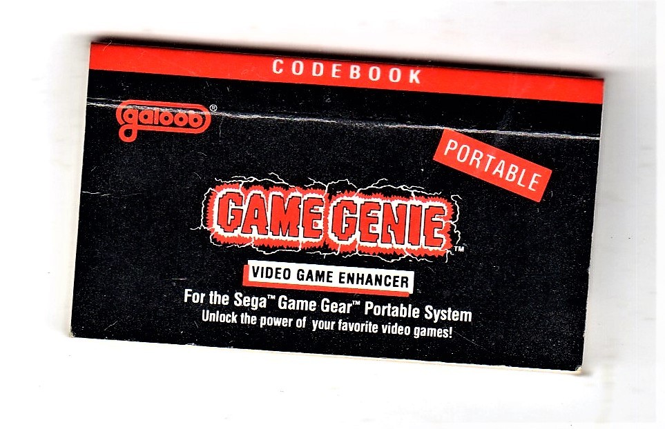 Sega Game Gear - Game Genie Video Game Enhancer (Sega Genesis, 1992 ...