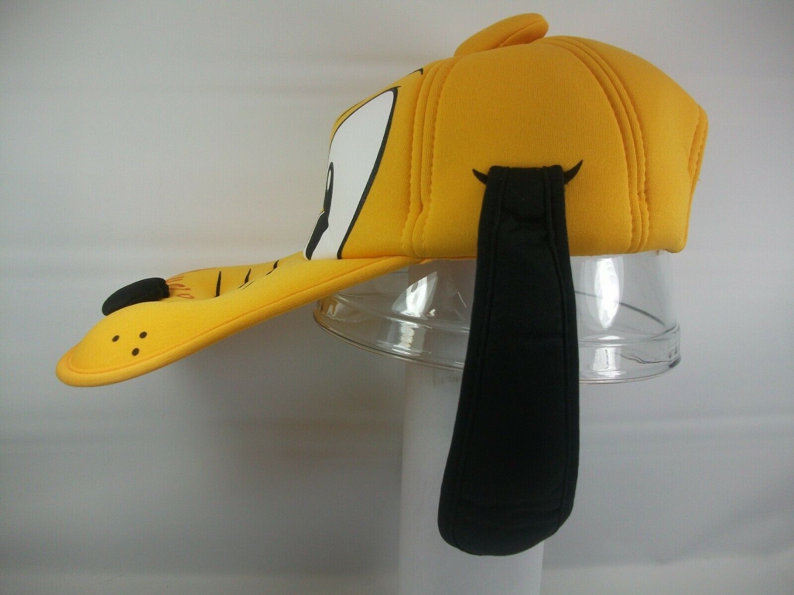 Pluto Autographed Disney Parks Hat Adult Yellow Elastic Back Baseball ...