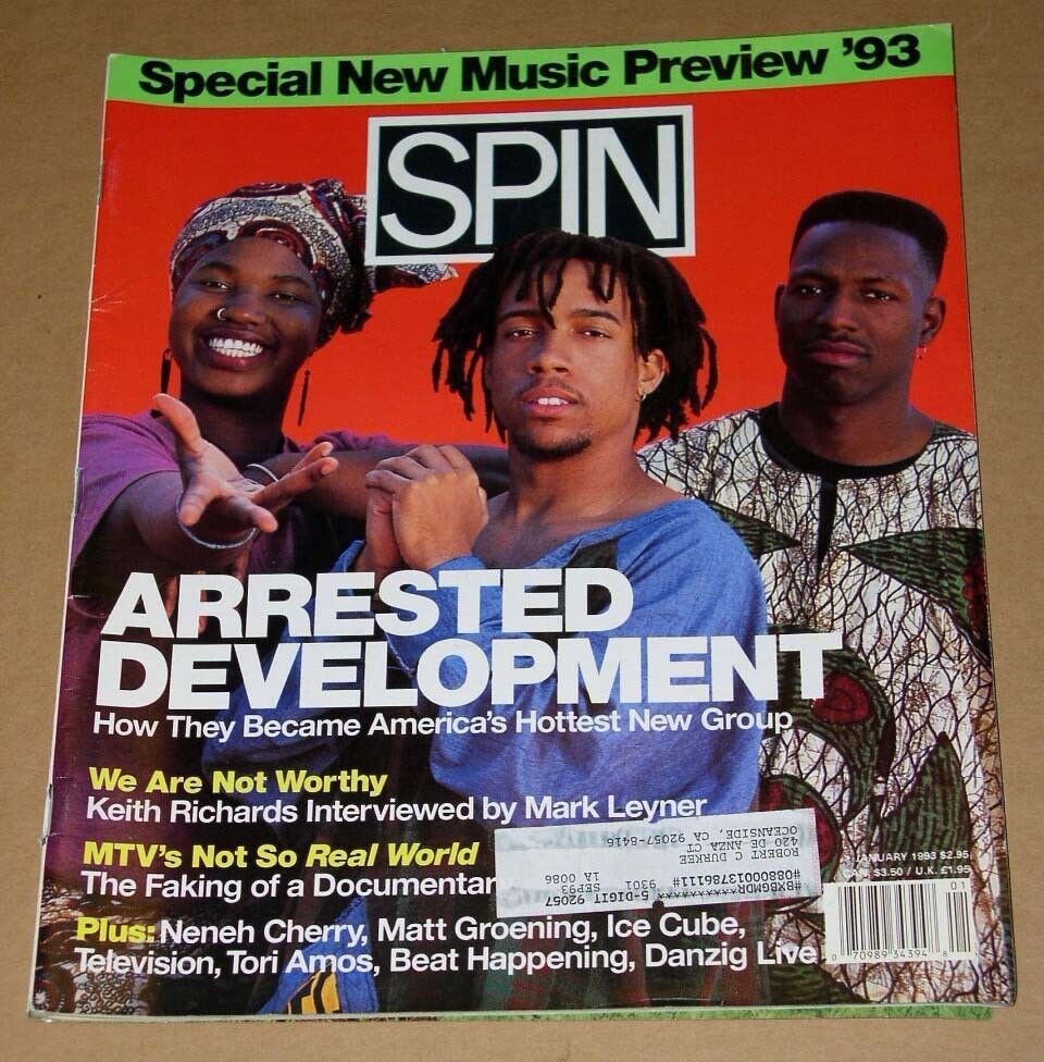 Arrested Development Spin Magazine Vintage 1993 Keith Richards Danzig ...
