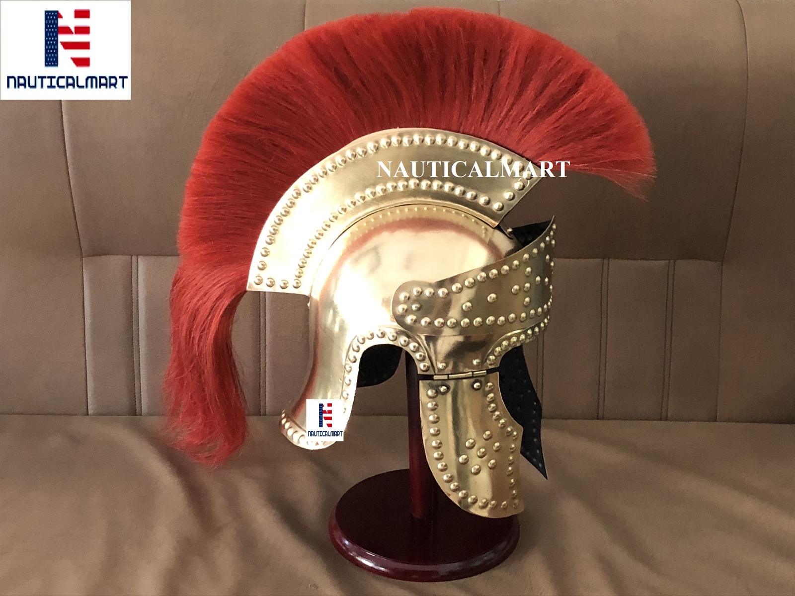 NauticalMart Roman Emperors Praetorian Guard Brass Roman Helmet with ...