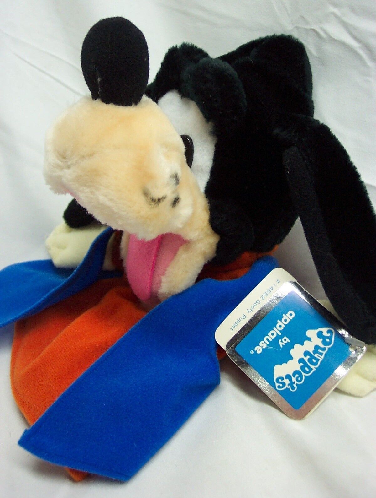 VINTAGE APPLAUSE Disney GOOFY HAND PUPPET 10" Plush Stuffed Animal Toy ...