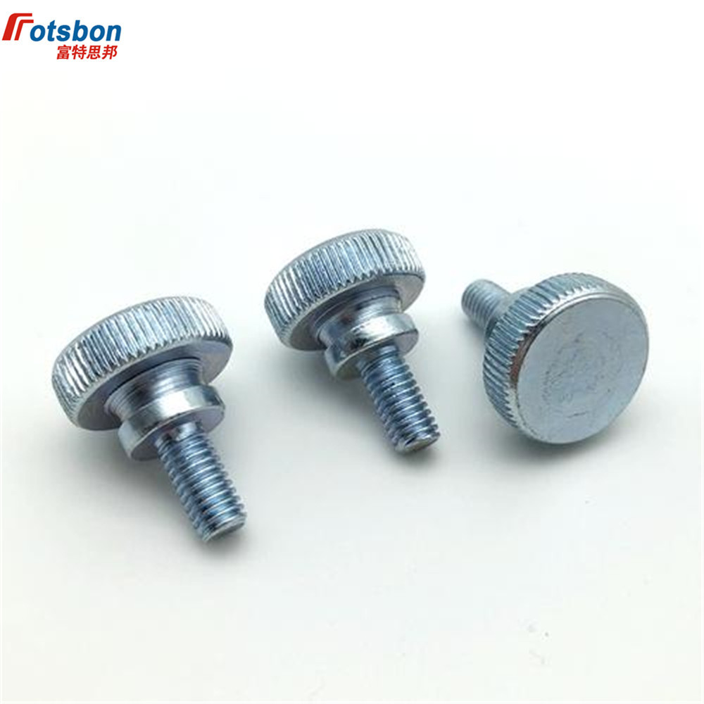 M4 Knurled Thumb Screw With Collar Knurling Screws Manual Adjustment Bolt DIN464 - Fasteners ...