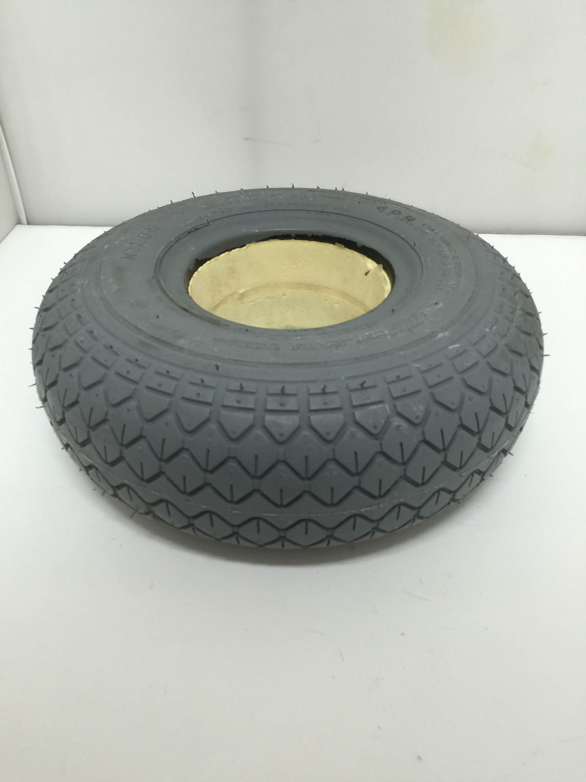 X2pcs) 4.10/3.50-5 C154 Foam-Filled Gray Tire 12”X4” mobility scooter ...