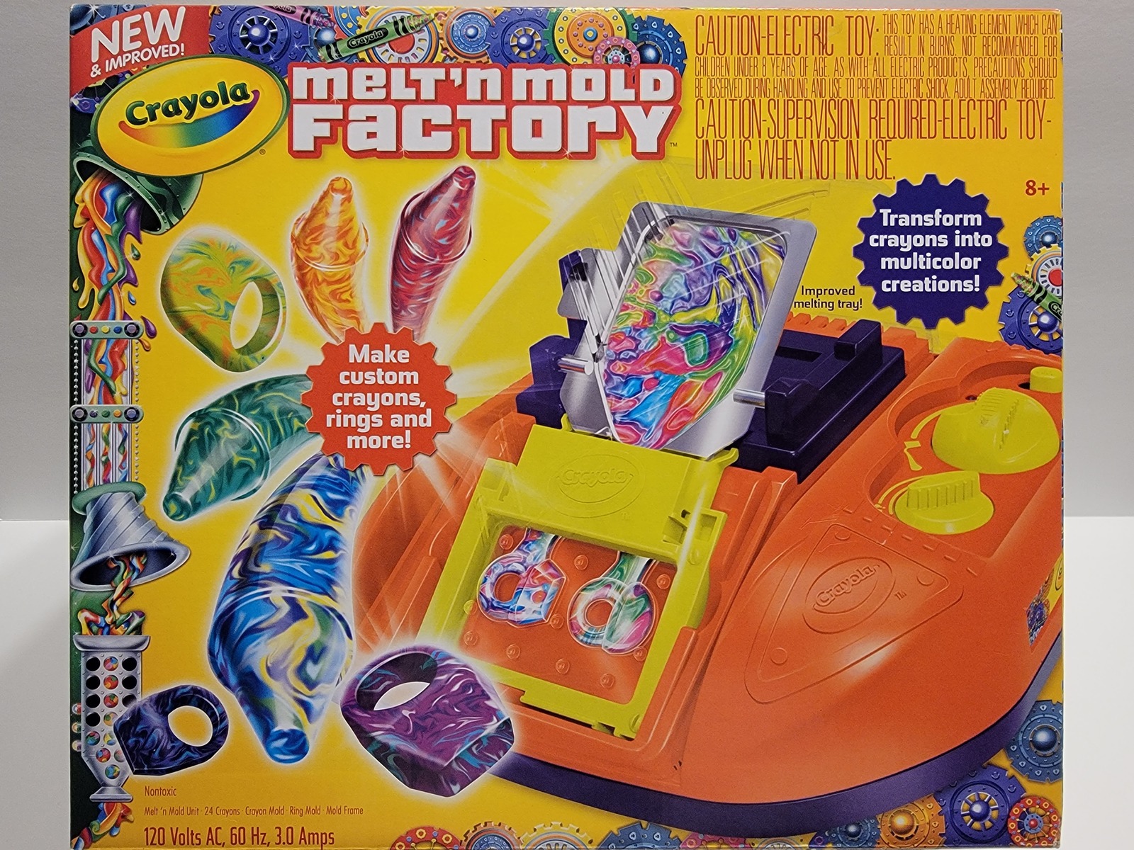 New Crayola Melt' N Mold Factory Multi Color Craft Set Kid Play Kit Toy ...