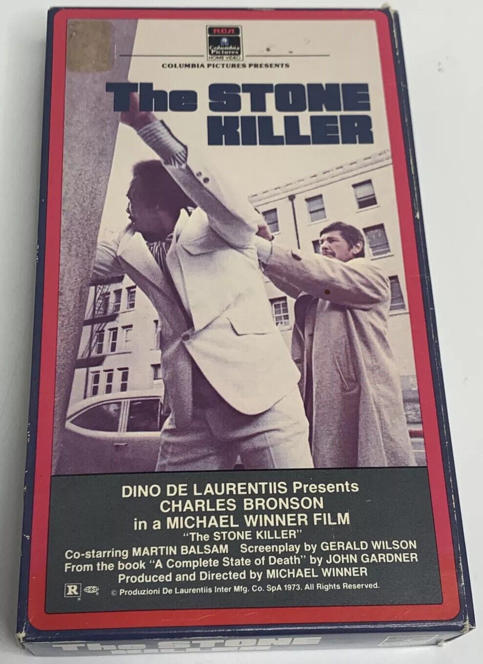 The Stone Killer (VHS 1973) Charles Bronson Martin Balsam Norman Fell Tape Vin - VHS Tapes