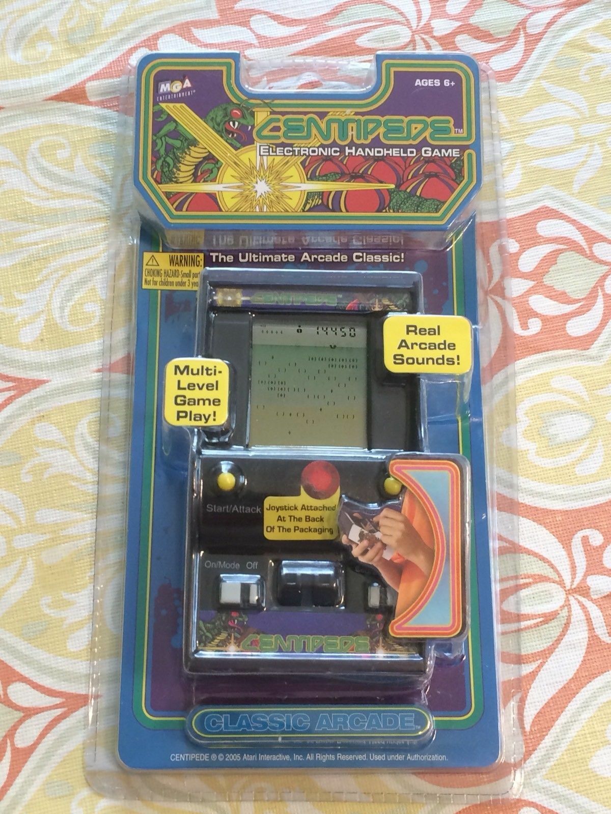 MGA Atari Classic Arcade Centipede Electronic Handheld Game 15 ...
