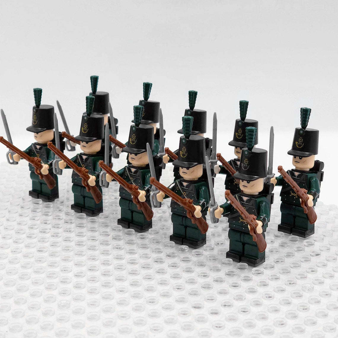 11pcs British Army 95th Rifles Officer Soldiers Minifigures Set ...