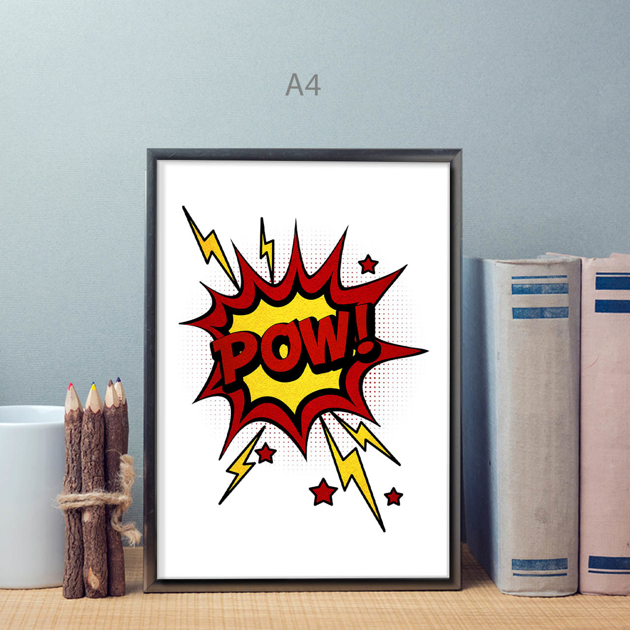 Comics Cool Slogan Funny Comic Boom Matte/Glossy Poster A0 A1 A2 A3 A4 ...