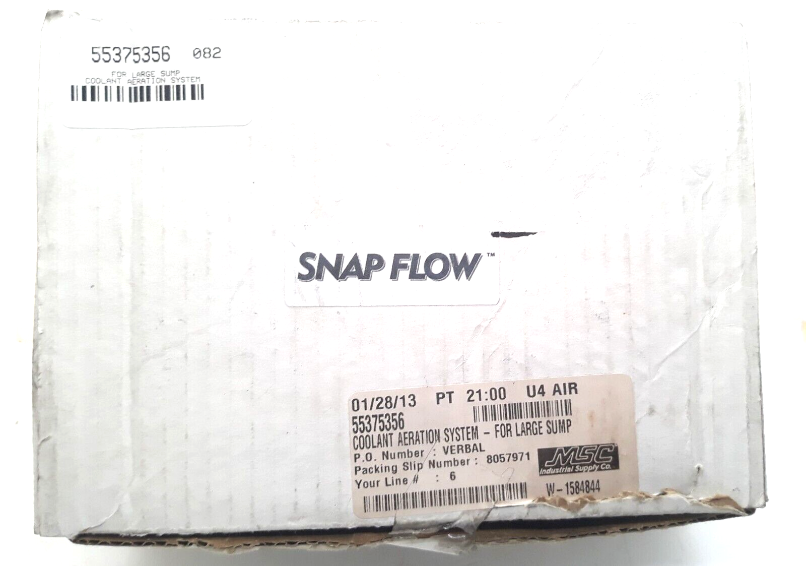 Snap Flow 55375356 Sump Coolant Aeration System - Metalworking Fluids & Coolants