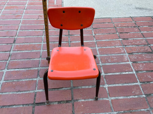 Vintage Virco Orange Student Preschool Stackable Classroom Chair Small ...