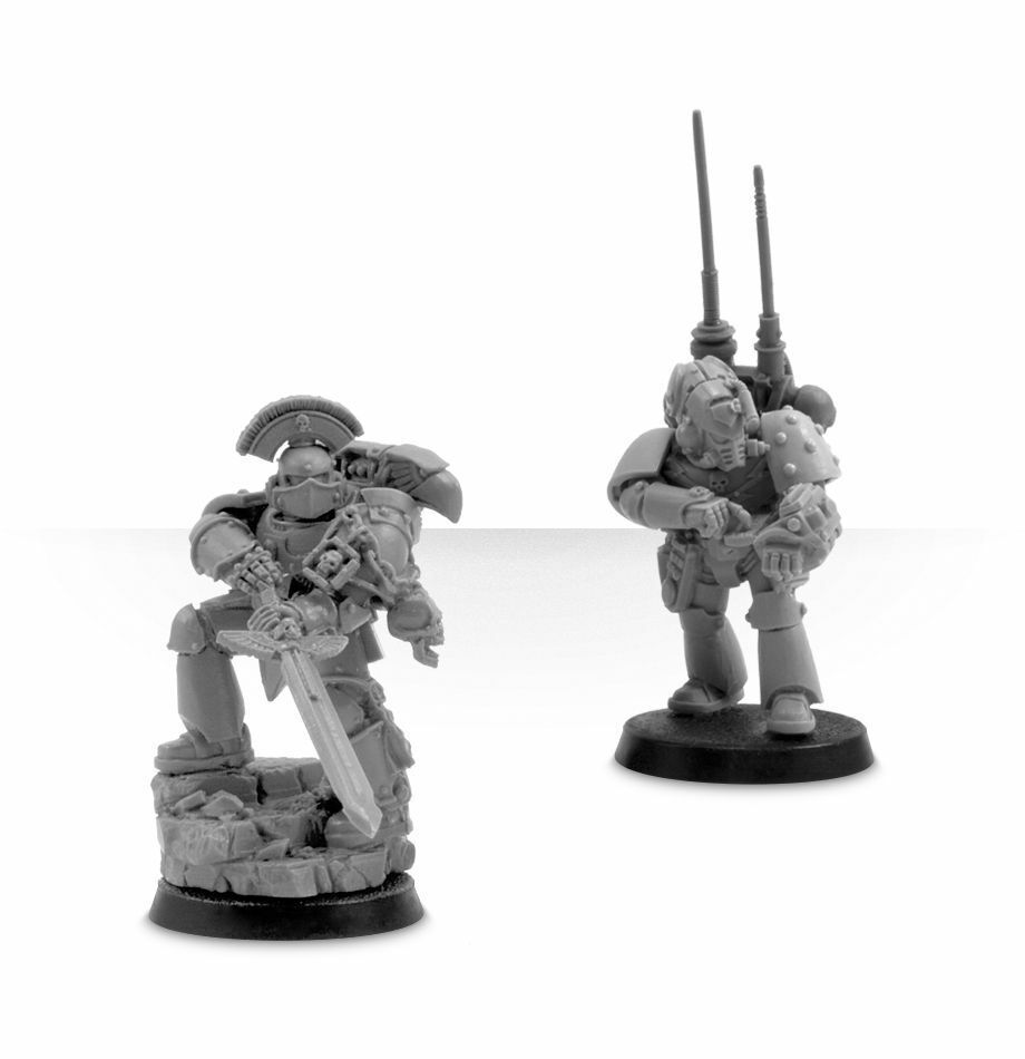 Warhammer 30k Legion Champion and Master of the Signal New Unpainted ...