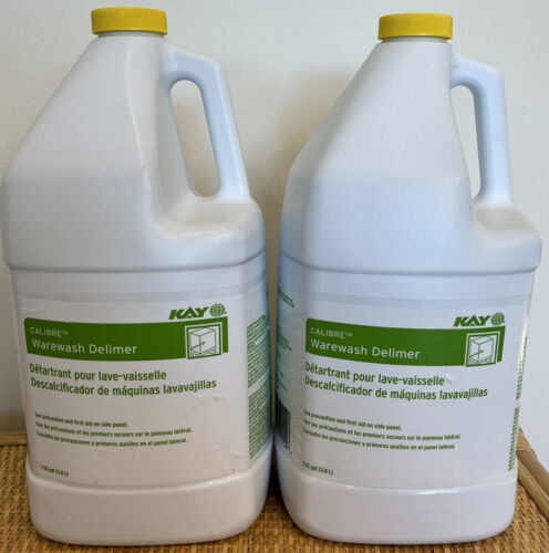 ECOLAB Kay Calibre Warewash Delimer, Two 1 Gallon Bottles - Other