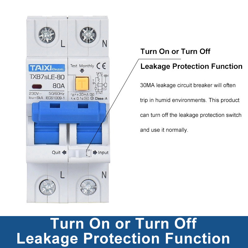 TAIXI RCBO RCCB Type A / AC Residual Current Circuit Breaker MCB 220V ... TAIXI RCBO RCCB Type A / AC Residual Current Circuit Breaker MCB 220V ...