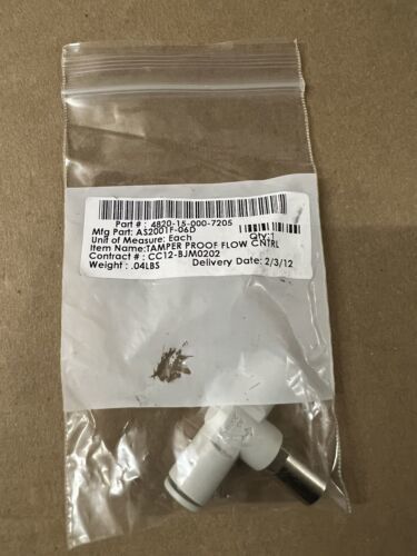 SMC AS2001F-06D Tube Flow Control Fitting Speed Controller Tamper Proof ...