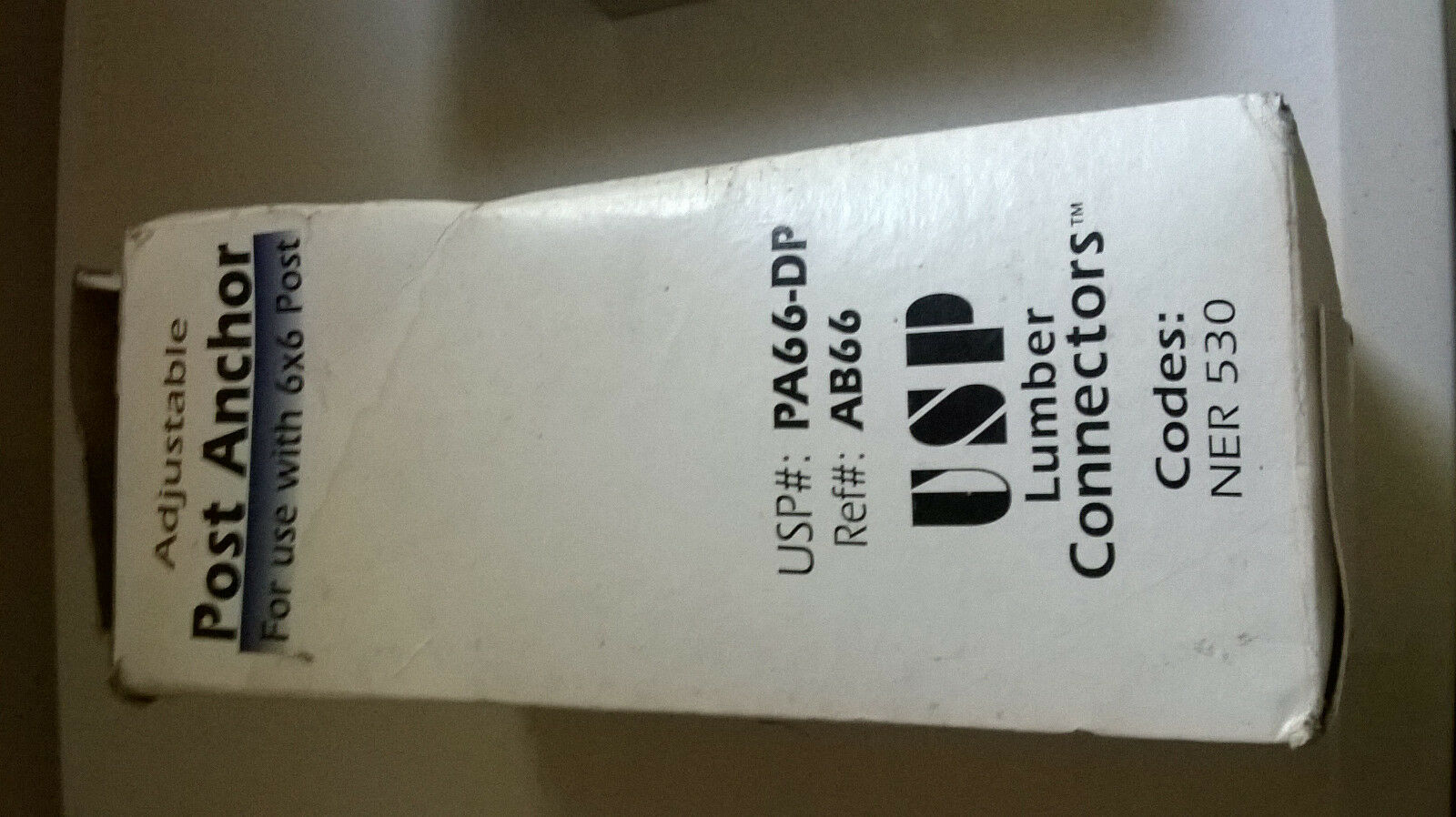 USP Lumber PA66-DP Post Anchor 4-sided 6x6 w/Display Box 18 ga 505 ...