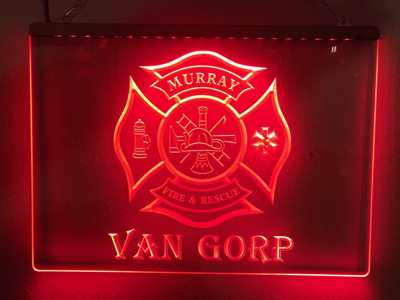 Murray Volunteer Fireman Led Neon Light Sign Home Decor Office Craft ...