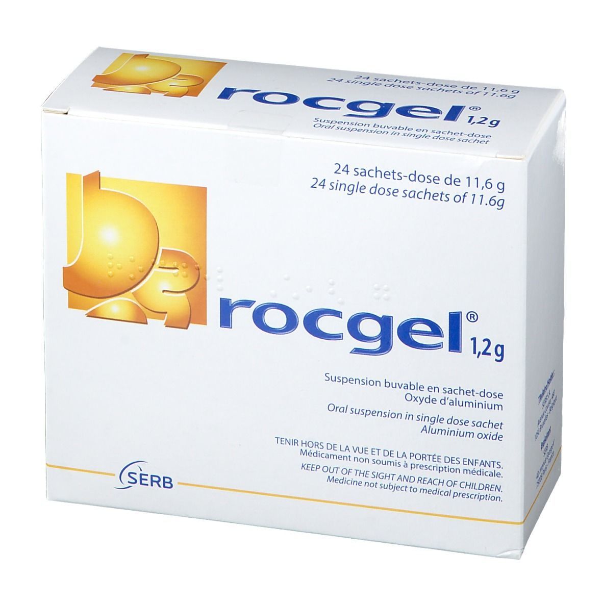 Rocgel 1,2g-Drinkable Suspension For Stomach Pain & Heartburn-Pack Of ...