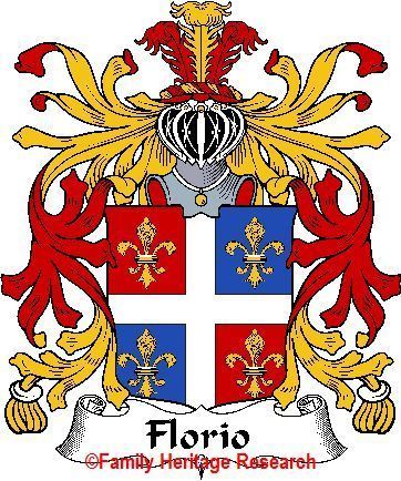 FLORIO Italian Coat of Arms FLORIO Family Crest - Coat of Arms