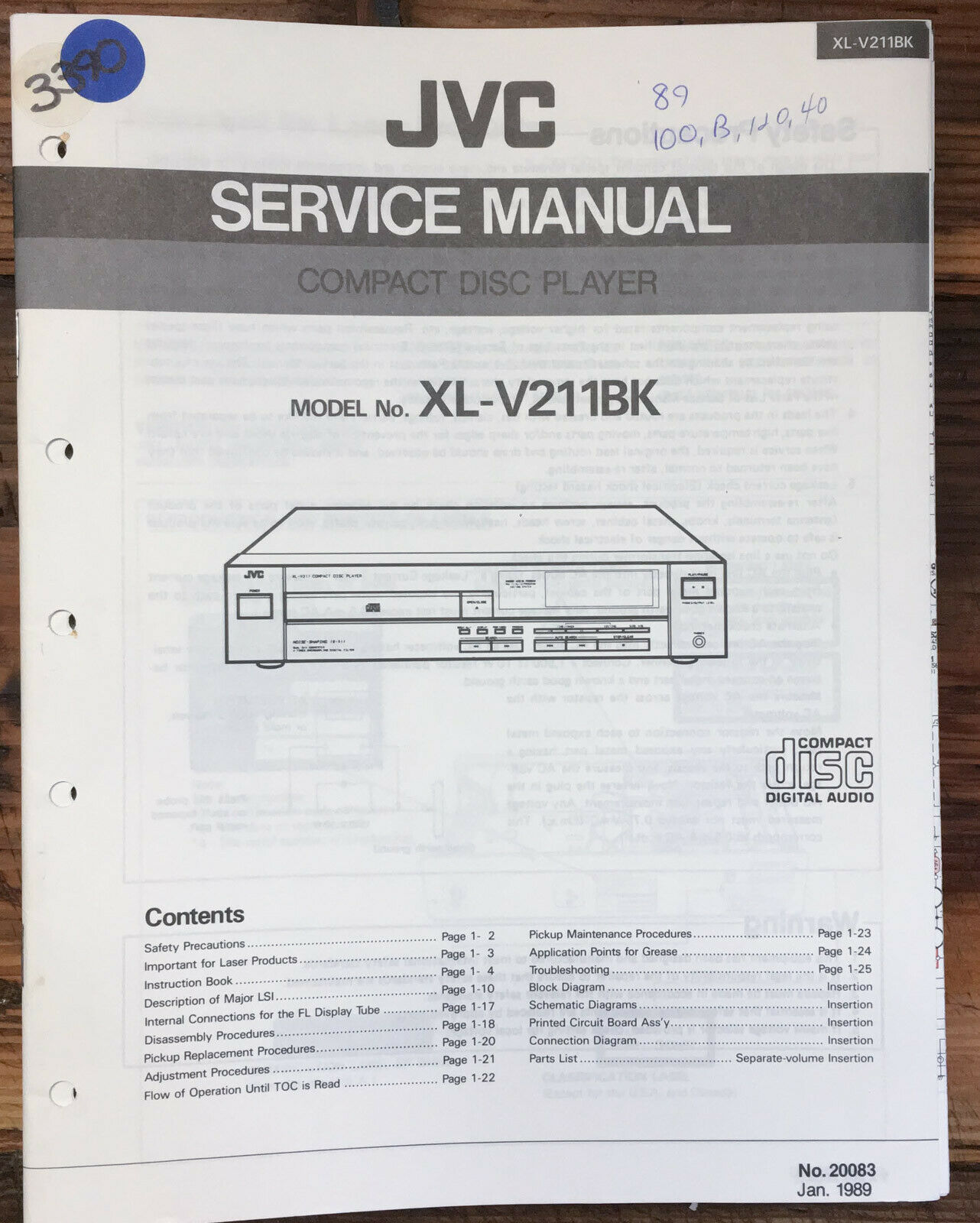 Used JVC XL-V211 CD players for Sale | HifiShark.com