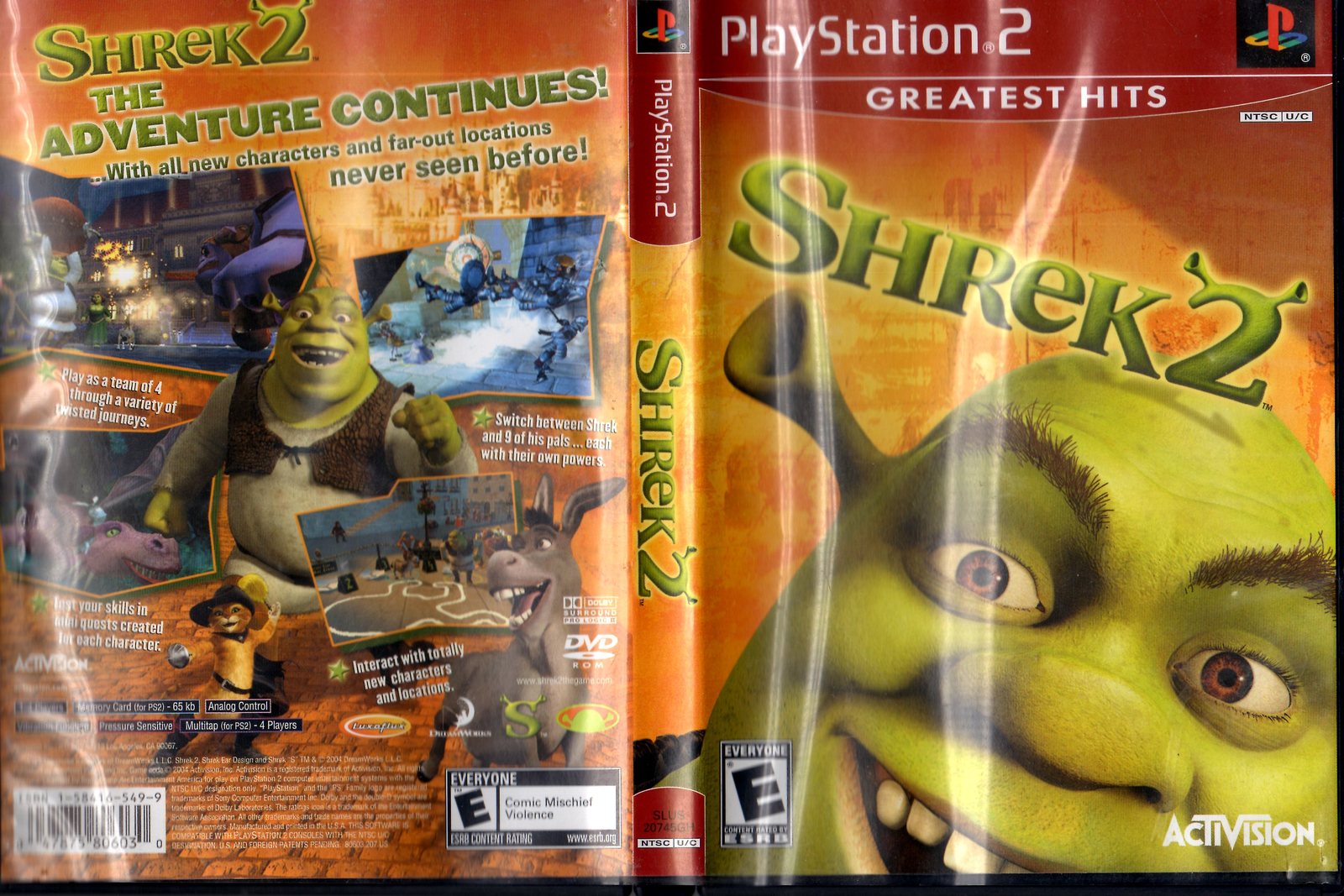 Shrek 2 - PlayStation 2 Greatest Hits - Complete with Case, Disk ...