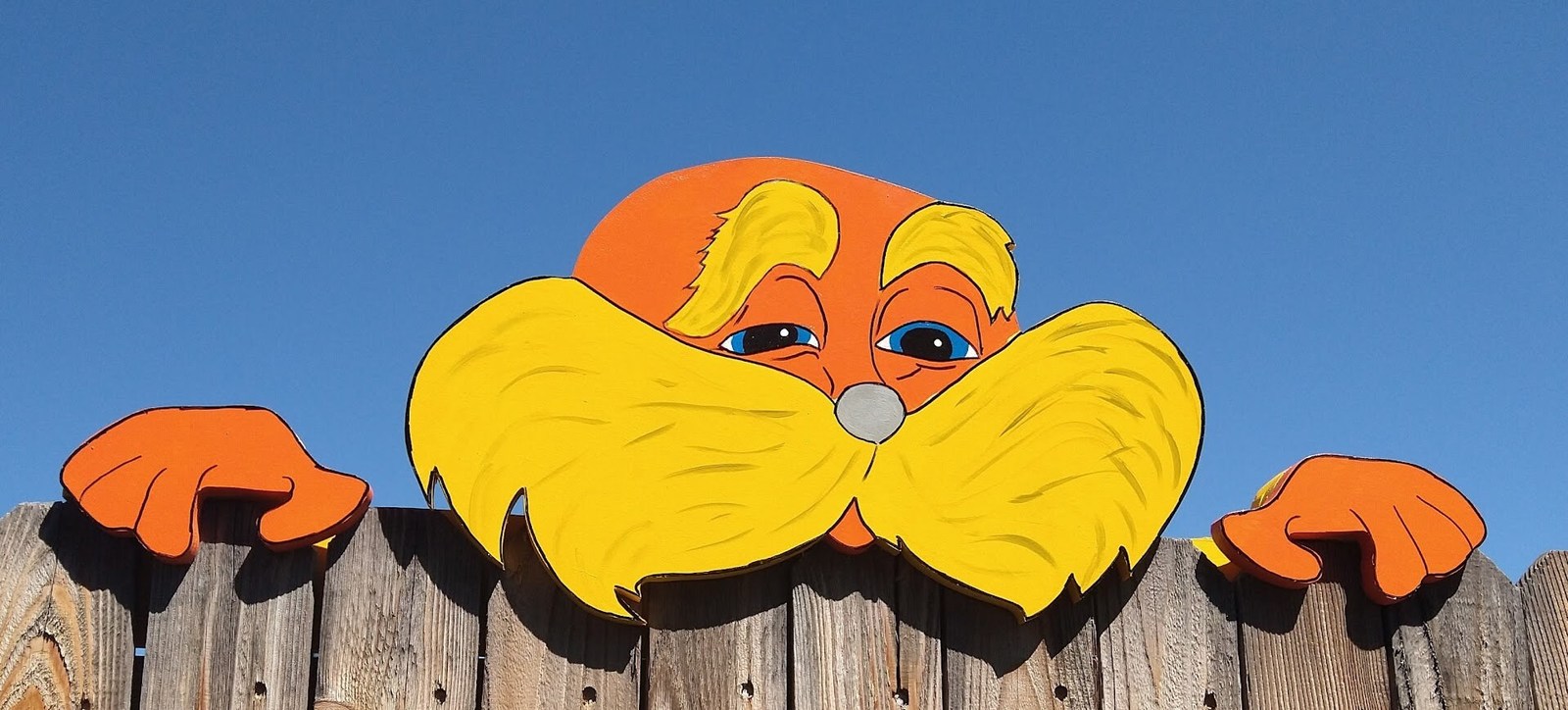The Lorax Fence Peeker Peeper Yard Art Garden Playground Preschool ...
